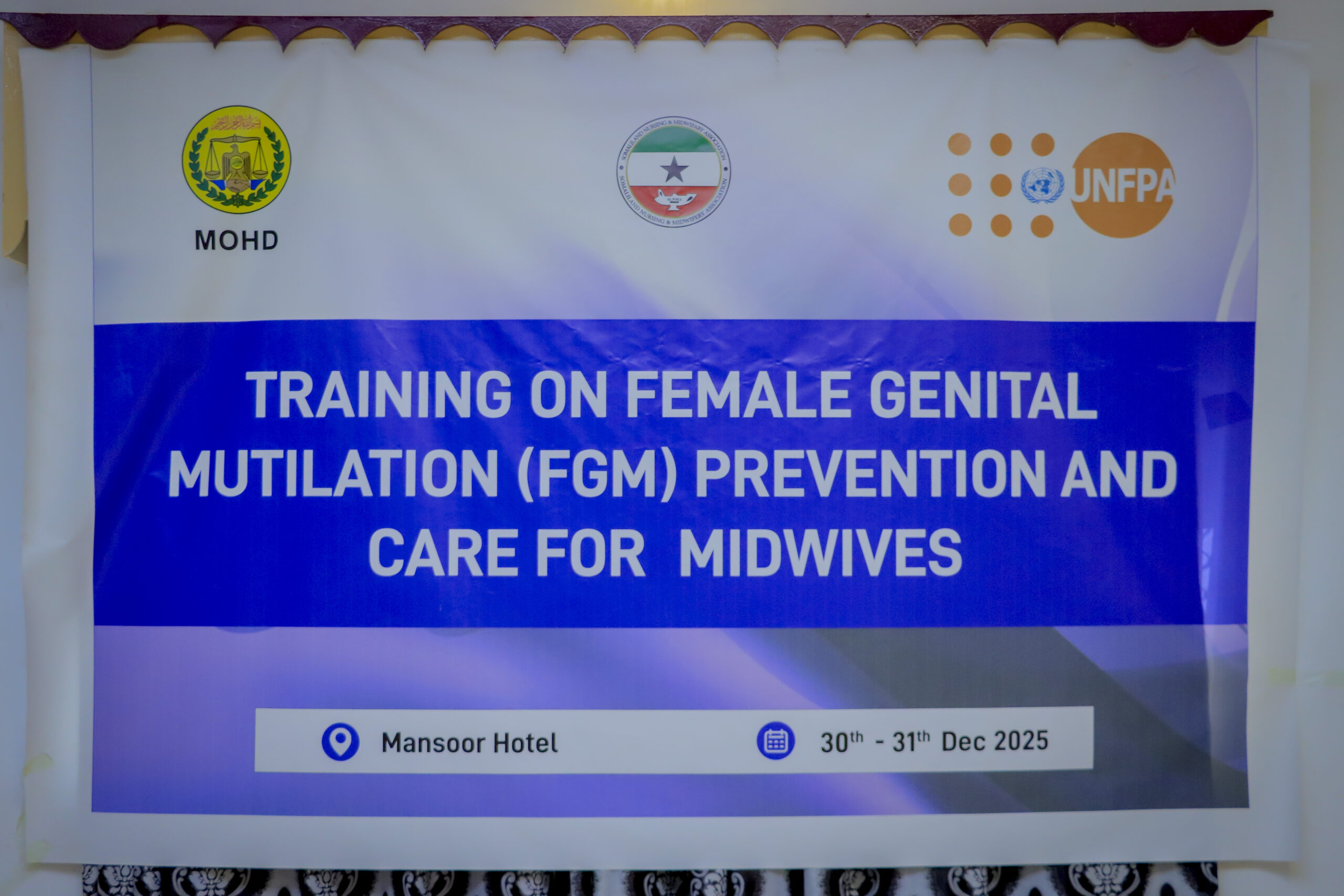 Photos: Training on female genital mutilation (FGM) prevention and care ...